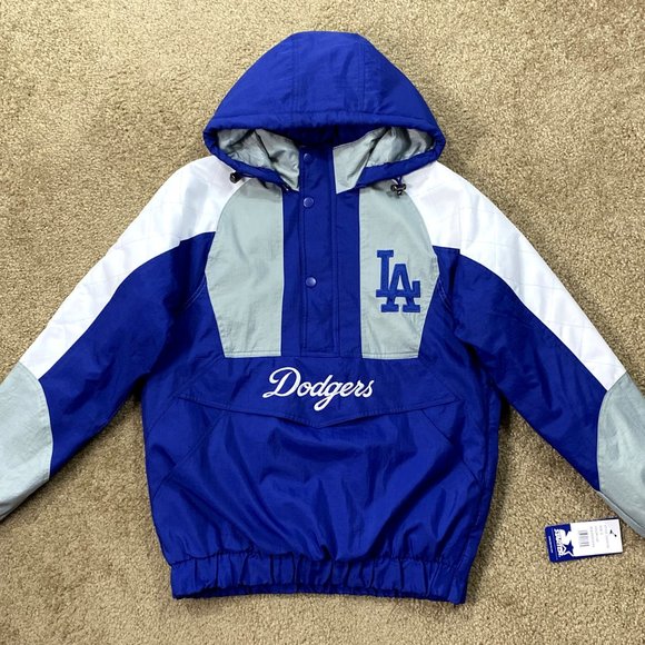 STARTER | Jackets & Coats | Los Angeles Dodgers Starter Half Zip Hooded ...
